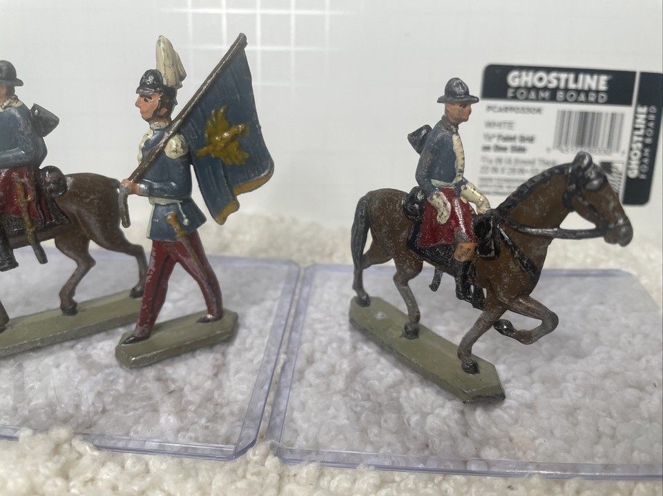 Vtg Toy Soldiers Lead Painted Flat Calvary Lot Of 5 | eBay