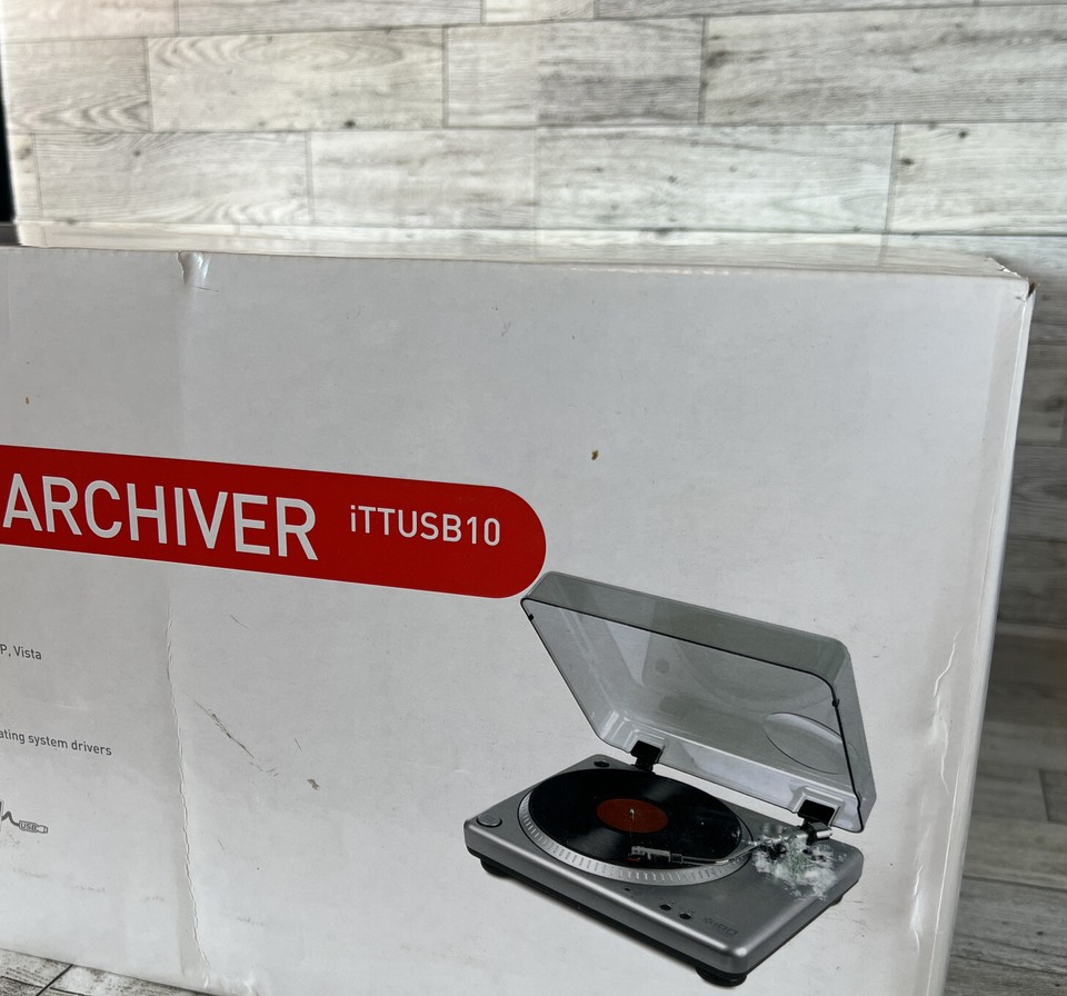 Ion USB Turntable/Vinyl Archiver With Dust Cover Model TTUSB10 New In ...