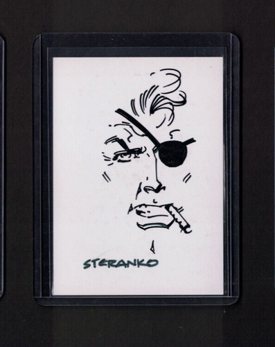 JIM STERANKO SIGNED NICK FURY ORIGINAL ART SKETCH CARD MAKE MINE MARVEL ...