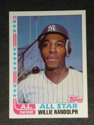 1982 Topps All Star Willie Randolph #548 Yankees NM/MT OR BETTER 005 | eBay