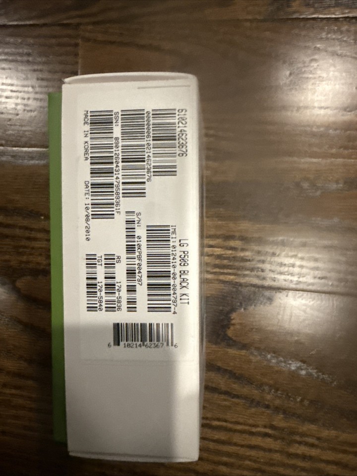 Brand New LG Optimus T P509 Black ( T-Mobile ) Rare Android Smartphone ...