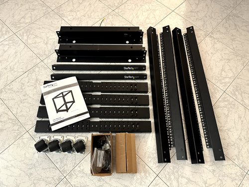 Server Rack StarTech.com 4 Montanti 12U Open Frame 19" 4POSTRACK12U | eBay