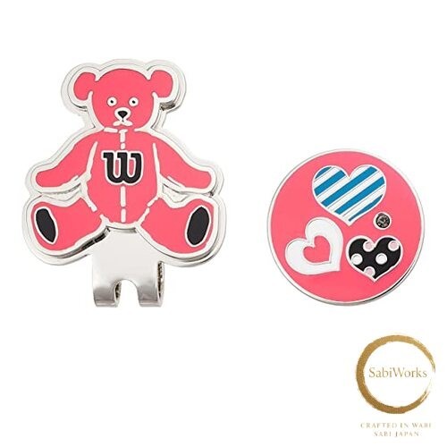 Neu Wilson WBCM-005L Golf Marker Bear Clip Marker Pink | eBay.de