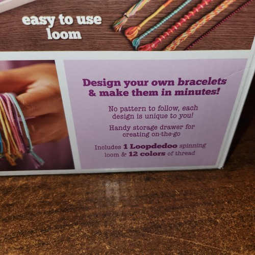 NEW Loopdedoo Friendship Bracelet Maker - 1 Spinning Loom & 12 Colors ...