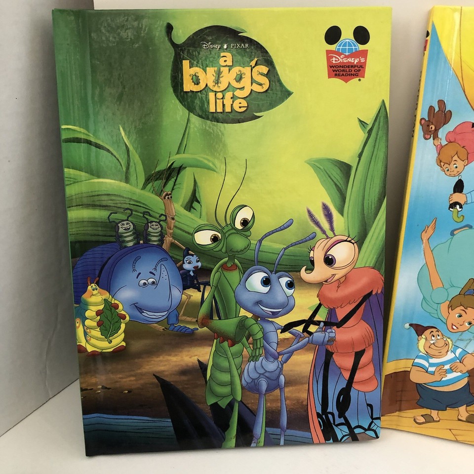 Grolier Disney Books: A Bugs Life/Peter Pan/Little Mermaid/Toy Story ...