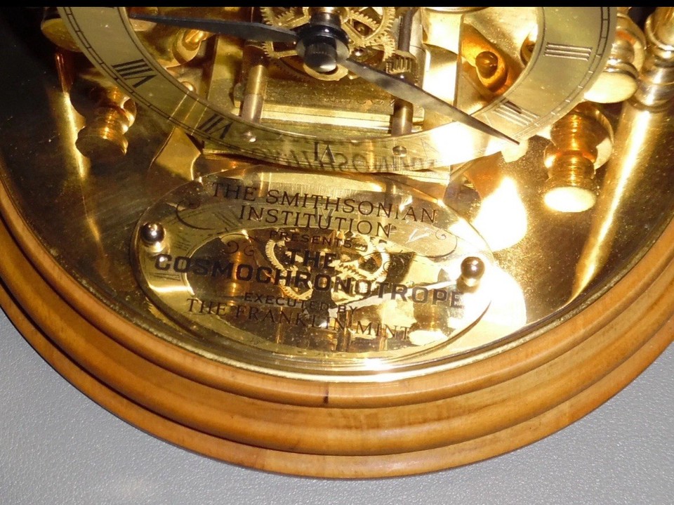 Franklin Mint Smithsonian Institution The Cosmochronotrope Clock. Rare ...