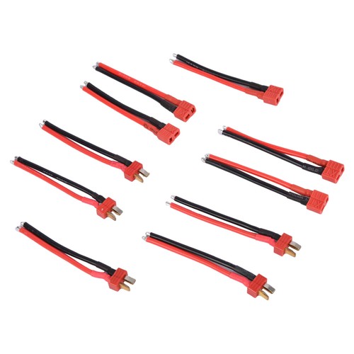 5 Pairs T Plug Connector Female and Male Deans with 14AWG Silicon Wire ...