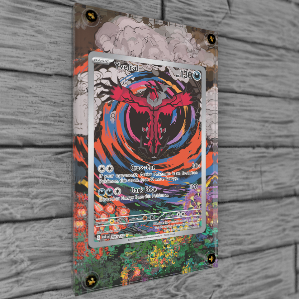 Yveltal 205/182 Pokemon Extended Art Display Case (Card not Included ...