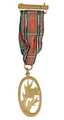 Vintage Old Unidentified Scotland Club Org Society Scottish Thistle ...