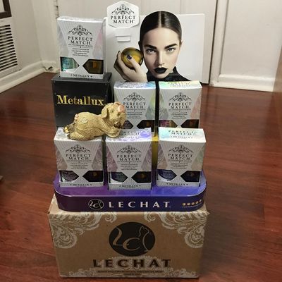 LECHAT Perfect Match Nail Gel & Lacquer METALLUX Collection Single or ...