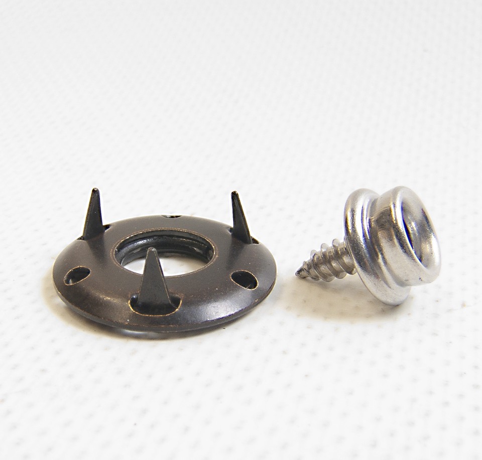 Carpet Fastener, Veltex 3 Prong, Black Finish w/ Stainless Steel 3/8 ...