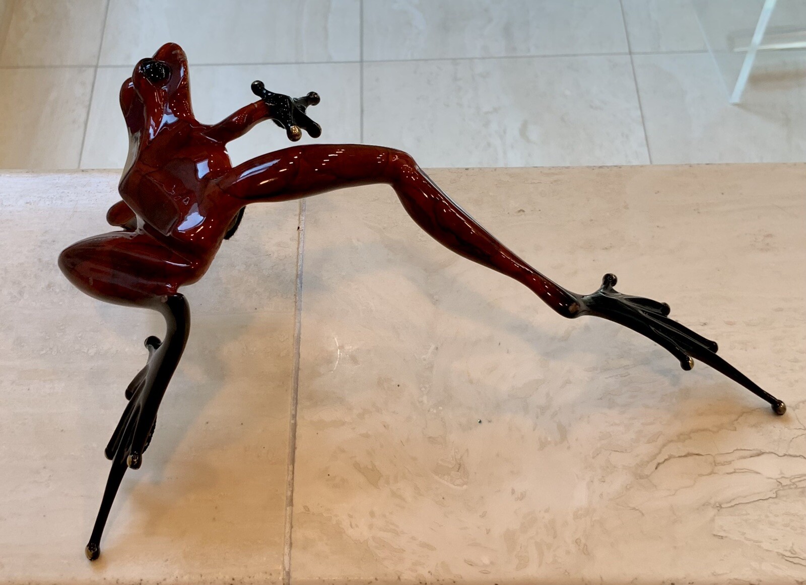 Frogman Tim Cotterill Vintage Hung Over Frog Bronze Sculpture # 907/ ...