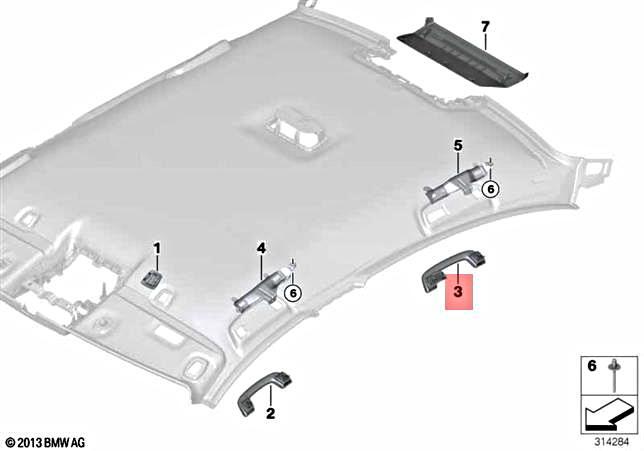 Genuine BMW Hybrid X5 F10 F11 F15 F18 518d 520d ed Handle Rear Left ...