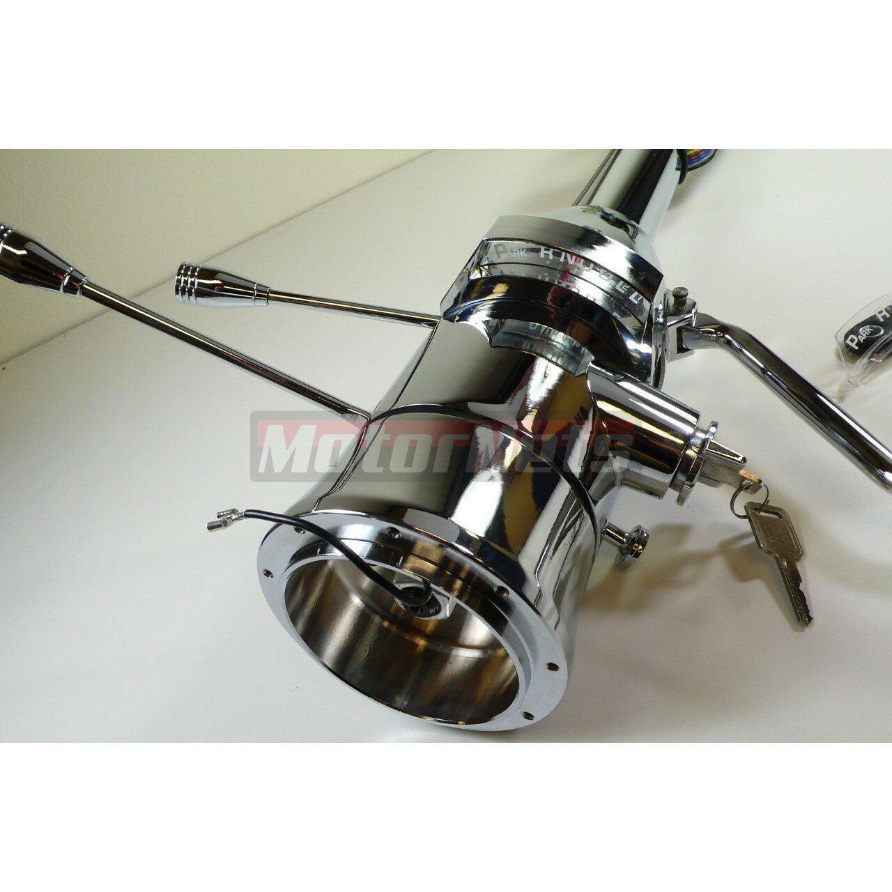 Chrome 28" Auto Column Shift Steering Column HotRod GM Chevy Pontiac W ...