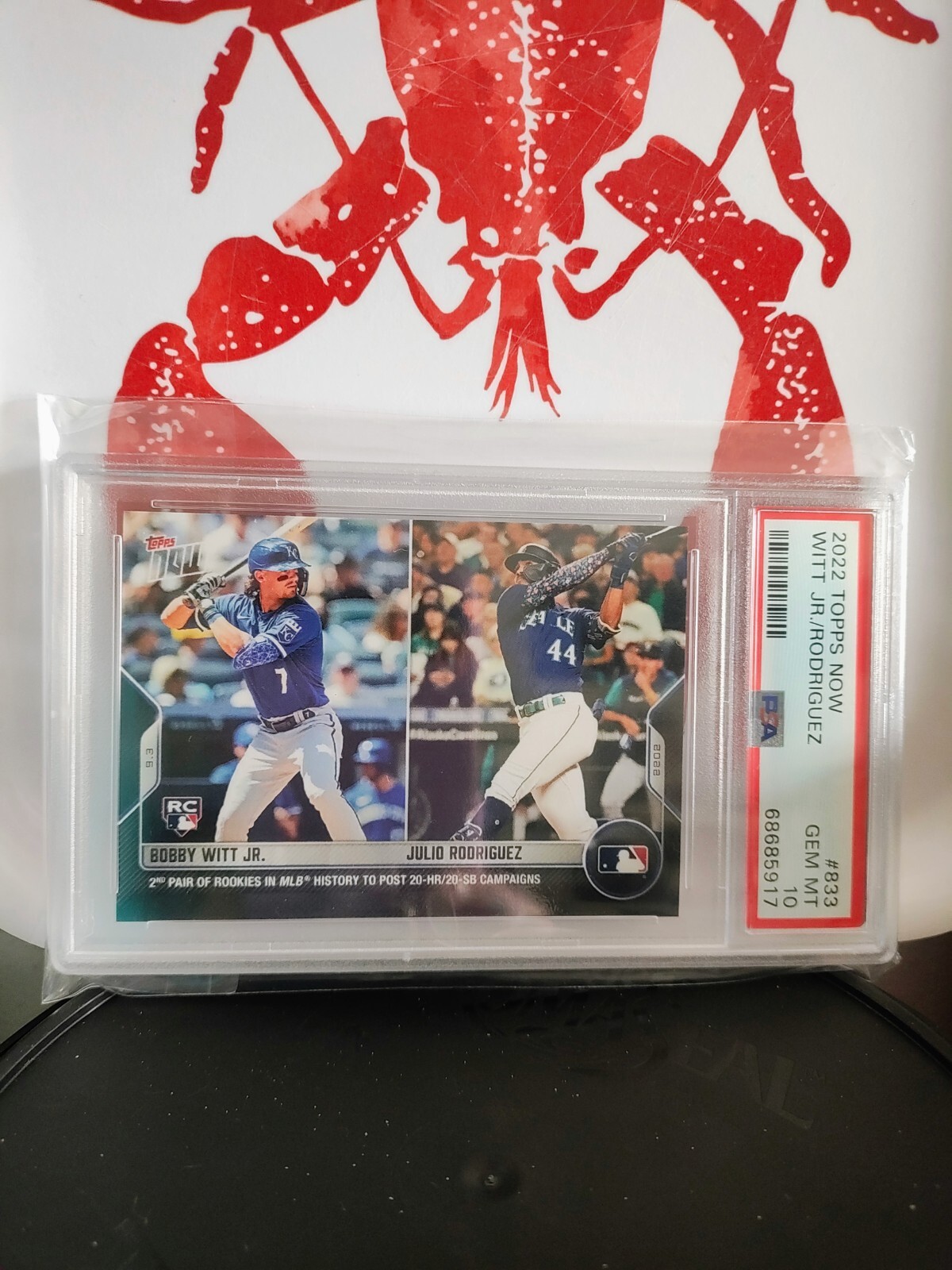 Bobby Witt Jr. & Julio Rodriguez 2022 Topps Now #833 Base (Print Run ...