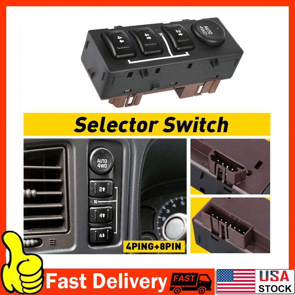 4WD Drive Selector Switch Fits For Chevy Silverado Suburban 1500 GMC ...