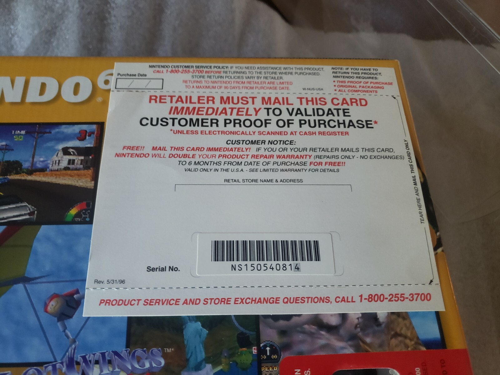 Nintendo 64 N64 Launch Edition Console Brand New Factory Sealed in Box ...