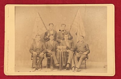Antique 1874 Yale University Rowing Crew Team Cabinet Photo 1870's ...