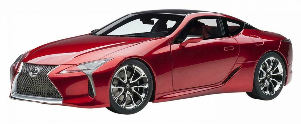 Lexus LC 500 Radiant Red Metallic with Dark Rose Interior 1/18 Model ...