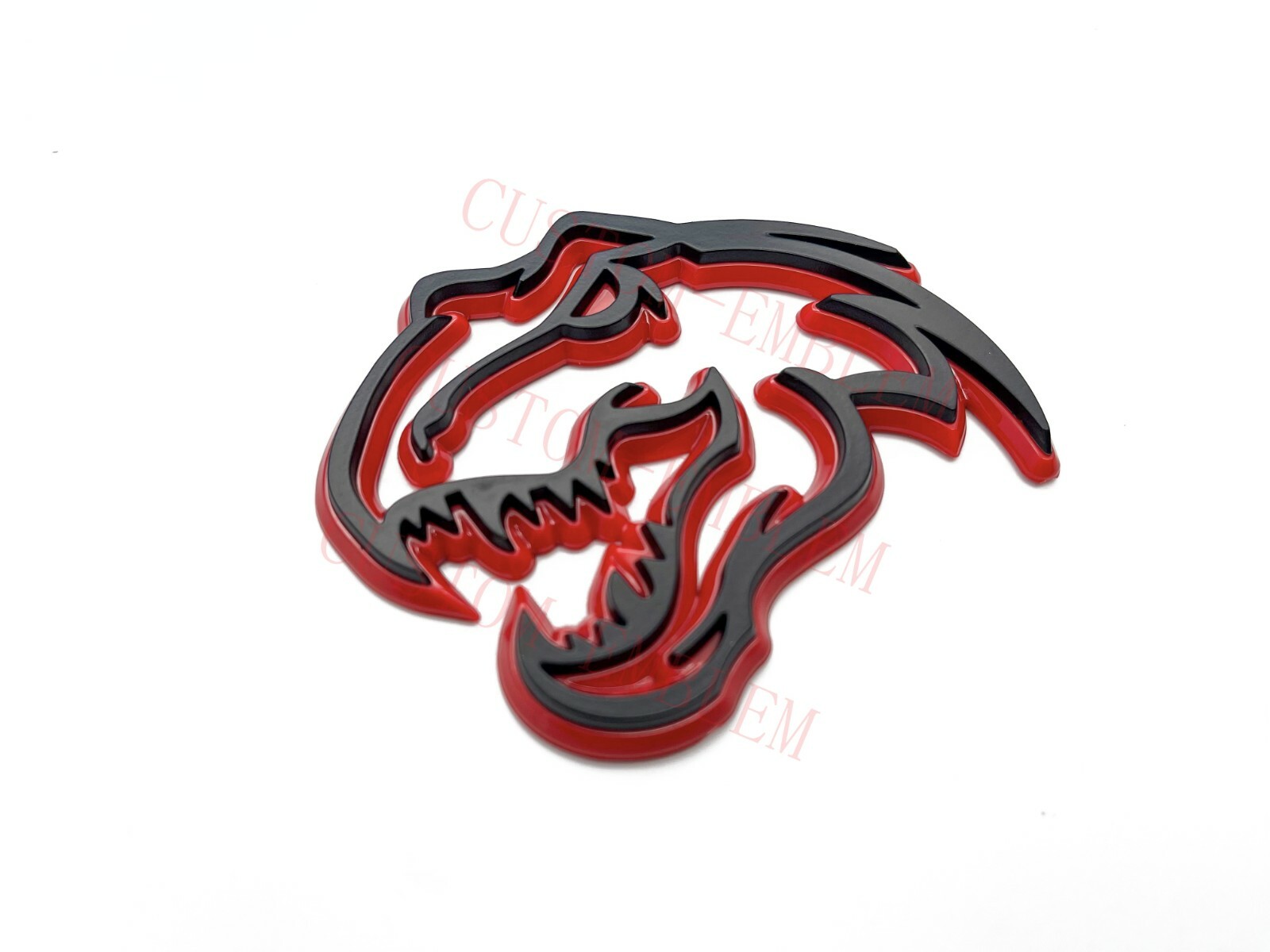 2x Dinosaur T-Rex TRX Redeye Emblem for Dodge Ram Logo 1500 2500 Black ...