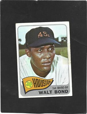 1965 Topps MLB # 109 Walt Bond | eBay