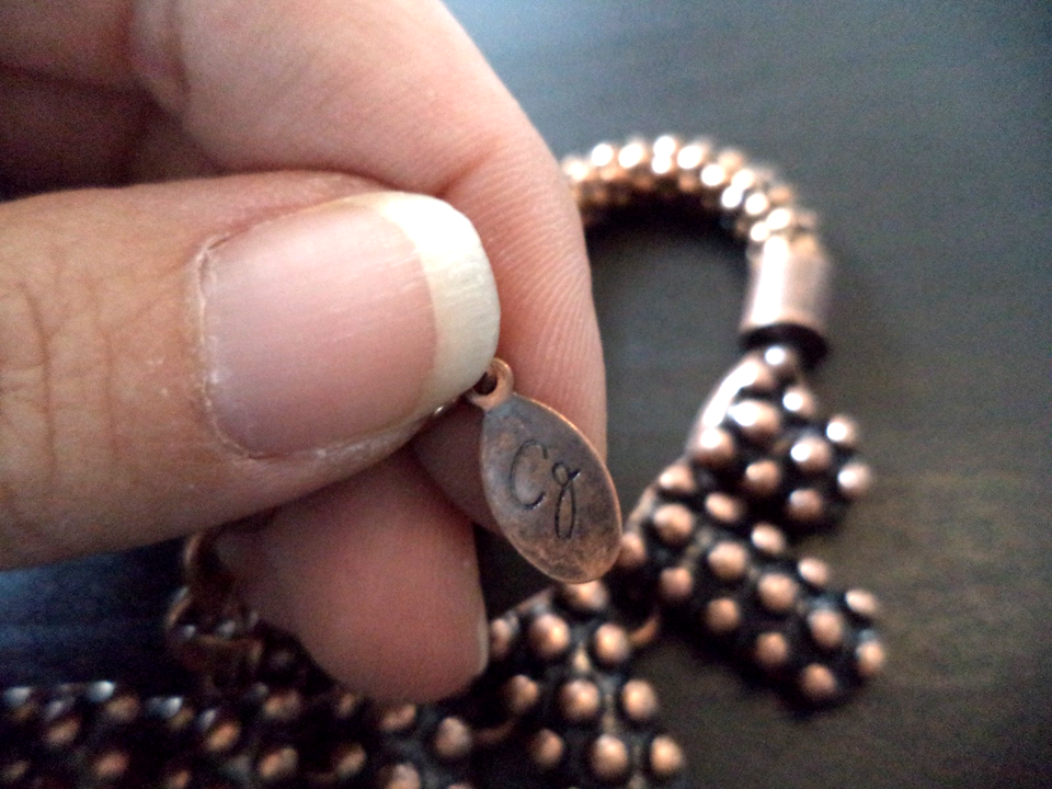 STUNNING VINTAGE ESTATE DESIGNER SIGNED COPPER STATEMENT 19.5 NECKLACE ...