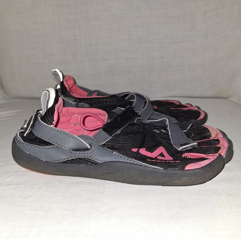 Vintage Fila EZ Slide Womens Size 8 US Black Pink SkeleToes Shoes ...