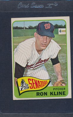 1965 Topps #056 Ron Kline Senators EX *5474 | eBay