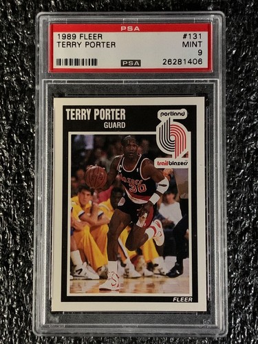 1989 Fleer Basketball #131 Terry Porter PSA 9 | eBay