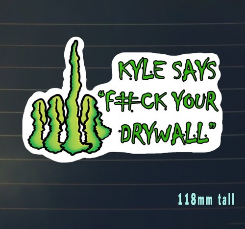 Monster energy kyle sticker Parody Vinyl Printed bumper funny redbull ...