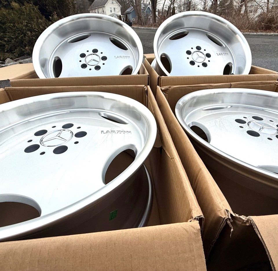 MERCEDES DEEP DISH MONOBLOCK 19 INCH RIMS WHEELS SET4 FIT 211 E320 E430 ...