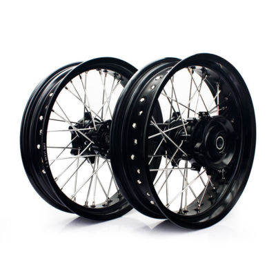 CNC Supermoto Wheels Set For Suzuki DR650 DR 650 L 17" Cush Drive 96/ ...