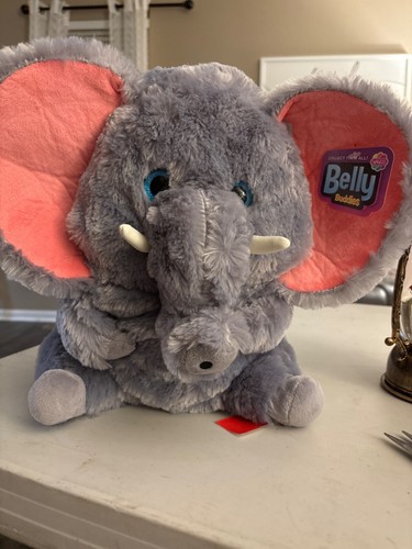 Nanco Belly Buddies Buddy the Elephant Plush Stuffed Animal Sparkle ...