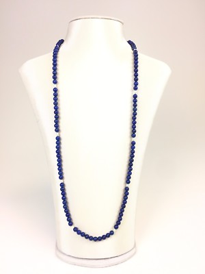 Lapislazuli Perle Kette 375 Gold 9 Karat 72 cm AVS13276 AD3 | eBay.de