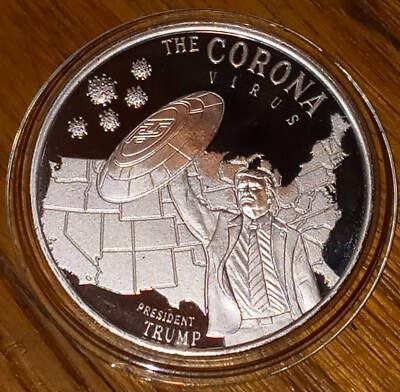 Trump 1 Oz .999 Silver Round Coin CORONA SHIELD | eBay