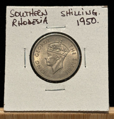 SOUTHERN RHODESIA Shilling 1950, KM#22, KGVI, High Grade, a/UNC. A2. | eBay
