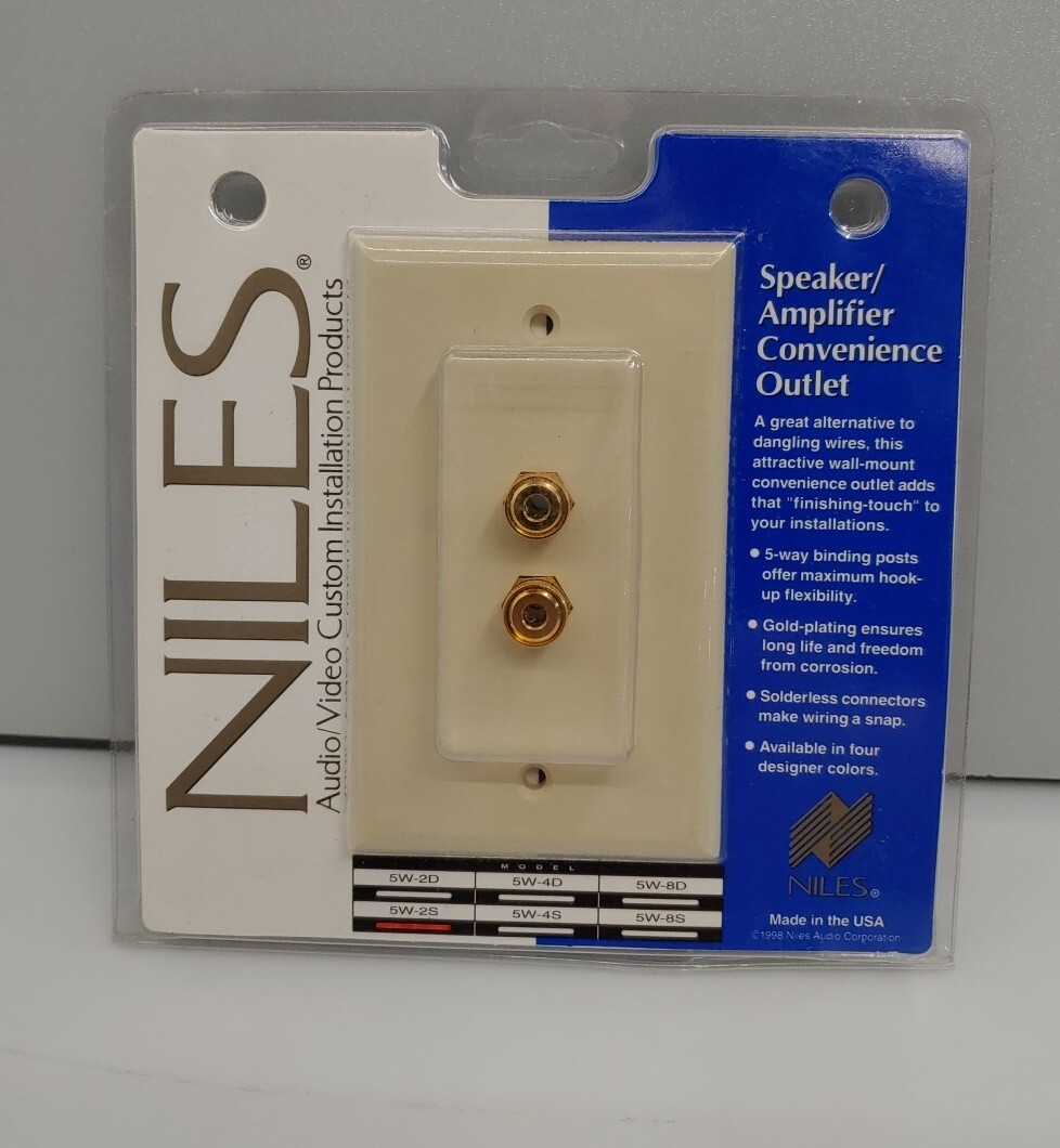 Niles Speaker/Amplifier Convenience Outlet 5W-2S Gold Plated | eBay