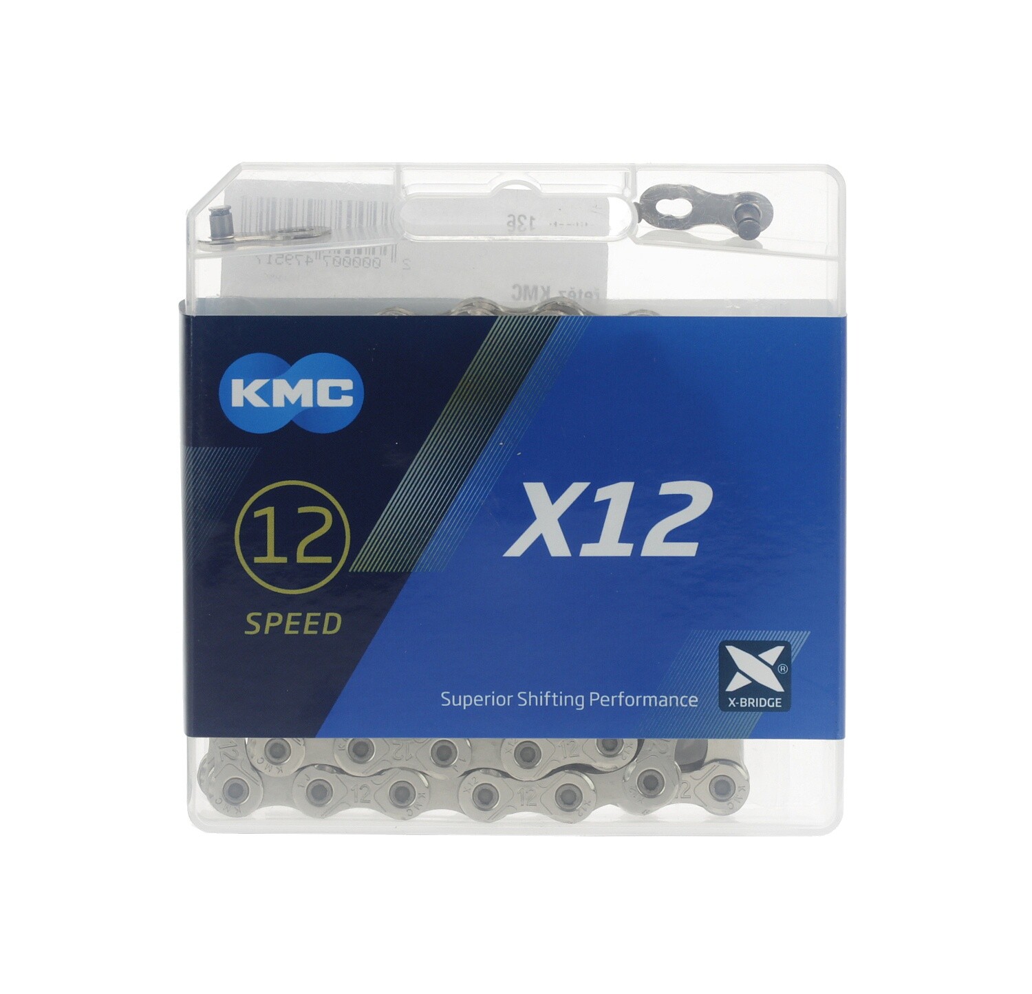 KMC X12 12-Speed Road / MTB Bike Chain Bulk 126L Silver fits SRAM ...