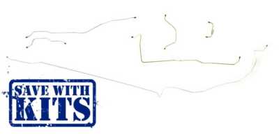 Mustang Brake Line Kit Drum Single Stainless 1964 1965 | eBay