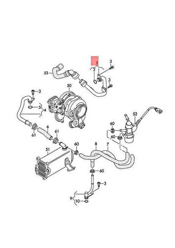Genuine AUDI VW A4 Avant S4 quattro A5 S5 Cabriolet Coolant Pipe ...