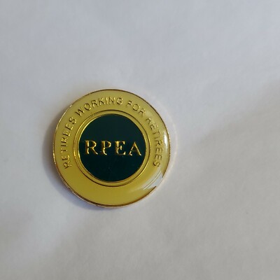 RPEA Lapel Pin Retirees Working For Retirees | eBay