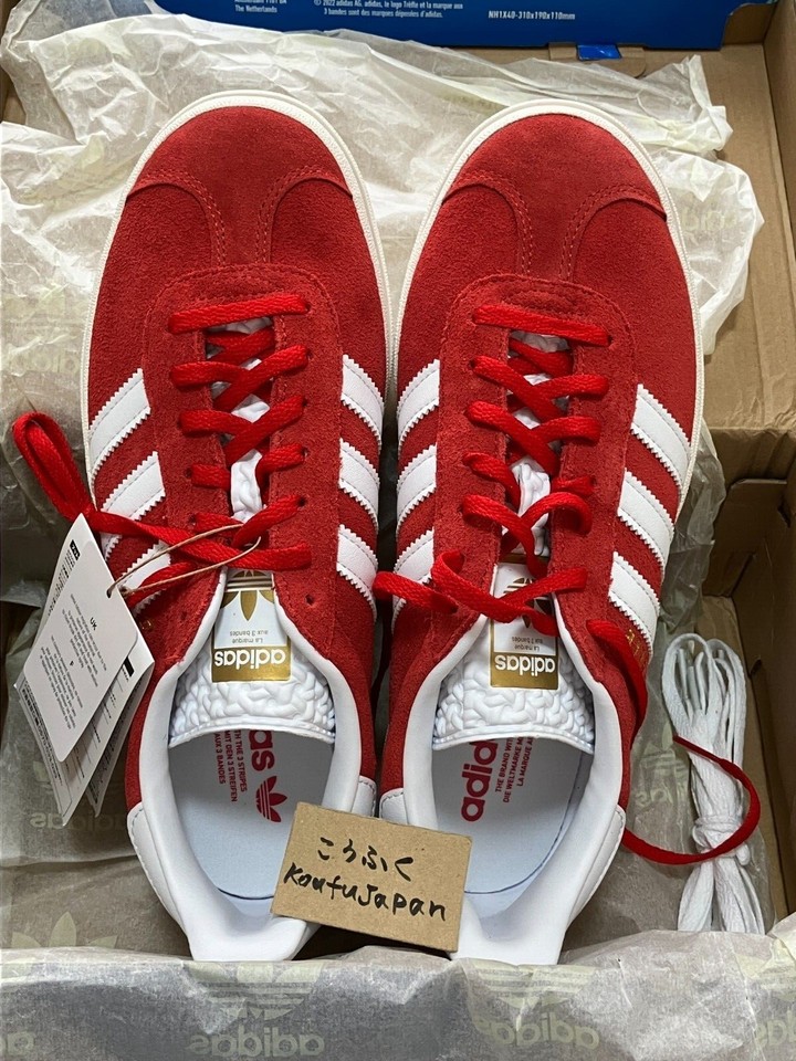 adidas Originals Women's GAZELLE BOLD ID6990 Red Footwear Gold Metallic ...