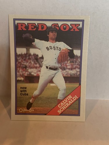 1988 O-Pee-Chee OPC Blank Back - CALVIN SCHIRALDI | eBay