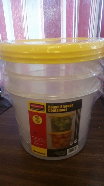 Rubbermaid Round Storage Containers - 3pk for sale online | eBay
