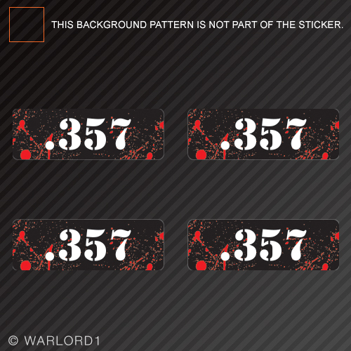 .357 Ammo Can Sticker Set Zombie Edition Die Cut Decal bullet 357 | eBay