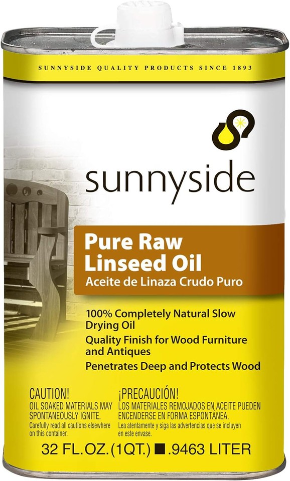 Raw Linseed Oil 100 Pure For Wood And Metal Protection 1 Quart Slow ...