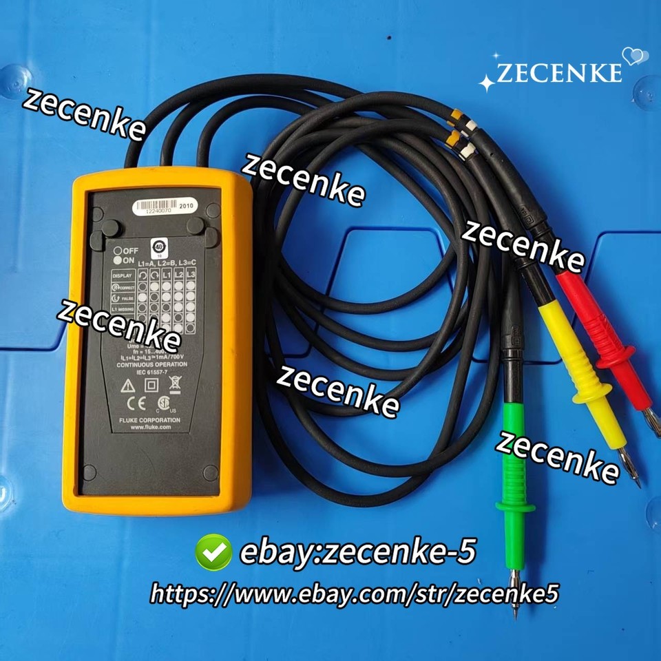 1 pcs Fluke 9040 Digital Phase Rotation Indicator Tester Meters Used ...