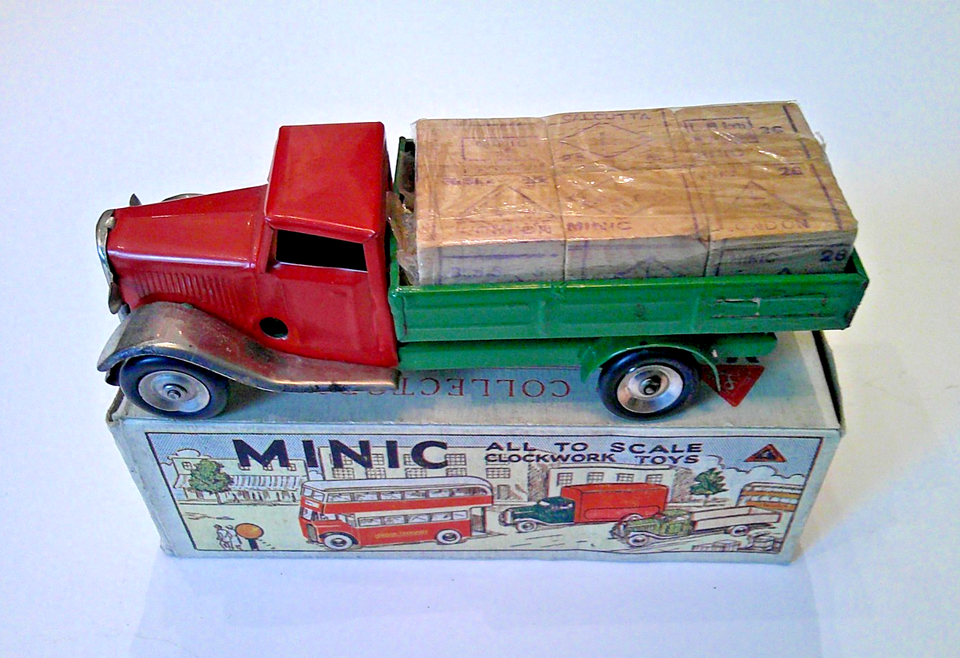 Triang Minic Delivery Lorry Truck windup in original box, circa. 1950's | eBay