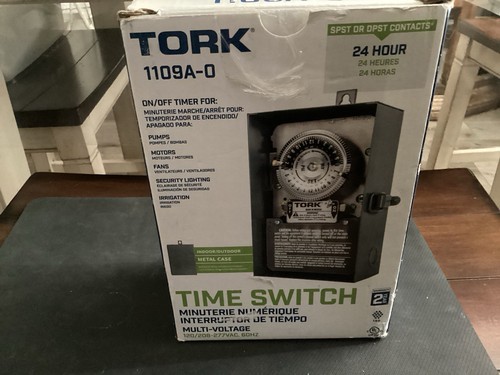 ~ Tork 1109A-0 SPST/DPST 24-Hour Timer 120 / 208-277 VAC | eBay
