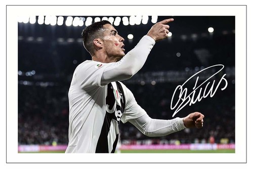 CRISTIANO RONALDO JUVENTUS SOCCER SIGNED AUTOGRAPH PHOTO PRINT | eBay